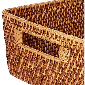 Kouboo 1060121 Laguna Rattan Shelf & Organizing Basket