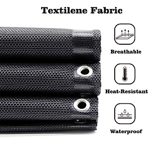 Oversized Zero Gravity Chair Replacement Fabric, XL Anti-Gravity Folding Patio Sling Repair Cloth Part for Outdoor Backyard Beach Pool Lawn, Bungee Recliner Lounge Large Mesh Canvas 63 x 21 Inches