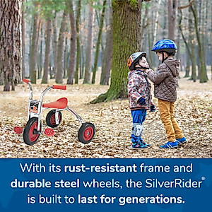 Children's Factory SilverRider Toddler 14" Tricycle, Big 3 Wheel Kids Trike, Girls/Boys Outdoor Play Equipment, Homeschool/Daycare/Preschool, SIL/Blk