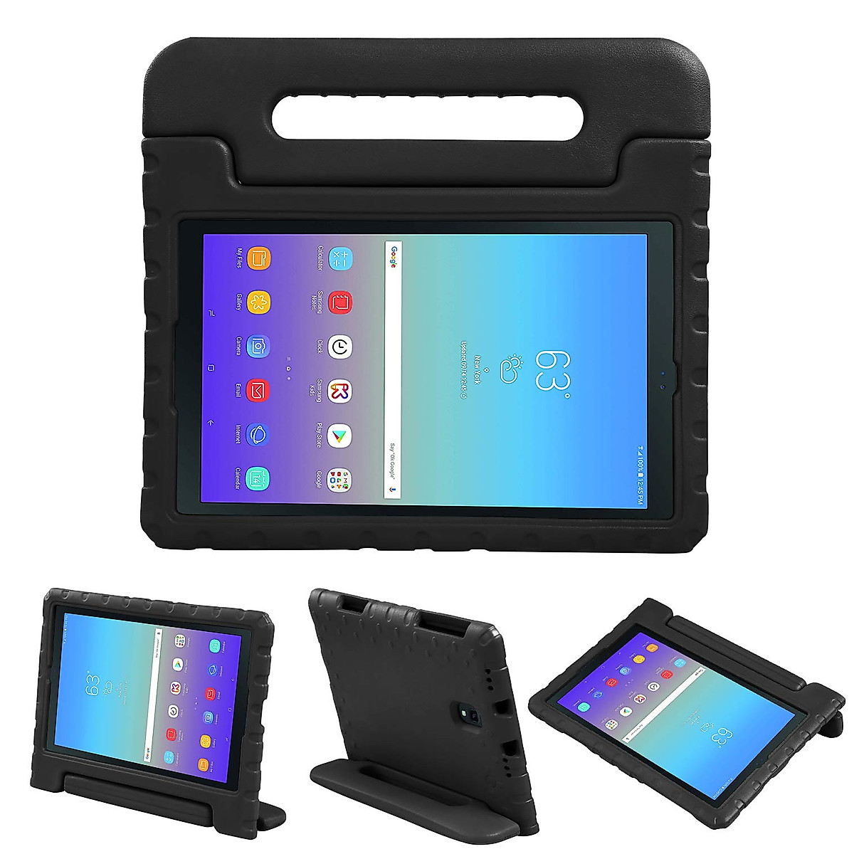 NEWSTYLE Kids Case for Samsung Galaxy Tab A 10.5 Inch 2018 - Shockproof Light Weight Protective Handle Stand EVA Kids Case for Samsung Galaxy Tab A 10.5 2018 Model SM-T590 T595 T597 (Black)