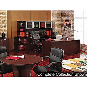 Alera VA324424MY Valencia Reversible Reception Return, 44w X 23 5/8d X 41 1/2h, Mahogany
