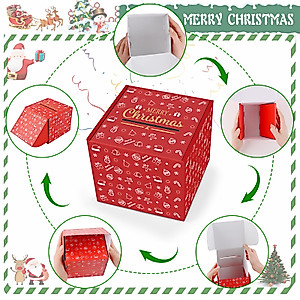 Christmas Money Box for Cash, Funny Christmas Money Holder for Cash Gift, Pull Money Box Merry Christmas Surprise Set, for Women Men Best Friend Girlfriend Wife Sister