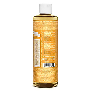 Dr. Bronner's - Pure-Castile Liquid Soap (Citrus, 16 ounce) - Made with Organic Oils, 18-in-1 Uses: Face, Body, Hair, Laundry, Pets and Dishes, Concentrated, Vegan, Non-GMO