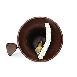 Nagina International 7" Aluminum Dark Coke Copper Antique Premium Loud Striking Sound Boat Decor Bell with Cotton Braided Rope | Classic Nautical Elements