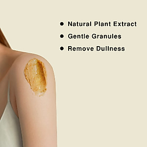 Seed Spring 24K Gold & Sugar Body Scrub - Exfoliating Body Scrub - Moisturizing & Deep Cleansing - Remove Dead Skins - Anti Aging Hydrating Body Scrub for Women Men - 10 oz