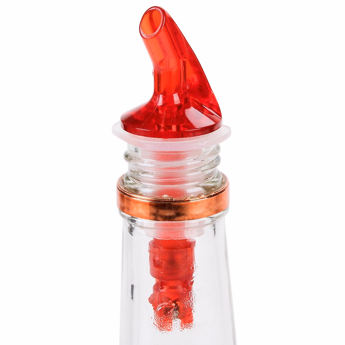 Bartender Gear™ Measured Pour Spouts for Most Half Gallon & 1.75 Liter Bottle Pourer - Auto-Measuring 1.5 oz (45 ml) Cork 27mm, 6-Pack