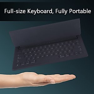 Smart Keyboard for Ipad pro, 12.9in Portable Tablet Intelligent Carrying Foldable Ultra-Slim Keyboard with 64 Keys for Ipad Pro 2nd Generation & 1st Generation