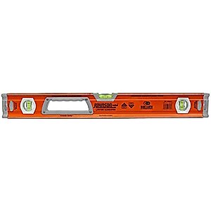 Johnson Level & Tool 1718-2400 Magnetic Heavy Duty Aluminum Box Level, 24", Orange, 1 Level