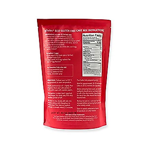 gfJules Certified Gluten Free Cake Baking Mix | Perfect for Cupcakes | No Grit, Non-GMO, Vegan, Kosher & Top 9 Allergen Free | Baking Alternative to Regular Cake Mixes | 29 Ounces