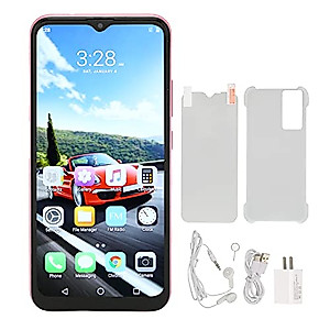 Unlocked Cellphone, 4000mAh Cellphone 10 Core Processor 5G 6.53in IPS Dropscreen Dual Card Slots Face Recognition for Birthdays (US Plug 110V)