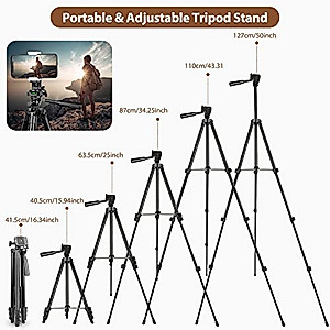 Upgraded 10” Ring Light with Stand and Phone Holder, Dimmable Led Phone Ringlight for Photography/Selfie/Video Recording/Makeup/Live Stream, Compatible with Phones, Webcams and Cameras