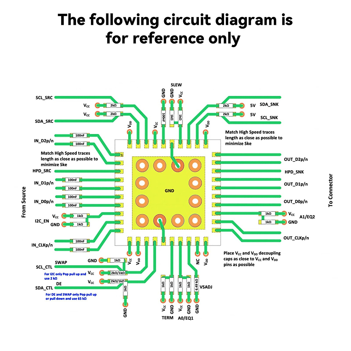 HDMI IC Control Chip Retimer TDP158 Repair Parts for Xbox One X Console