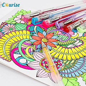 Courise 108 Unique Colors Gel Pens Gel Pen Set For Adult Coloring Books Drawing Painting Writing Doodling
