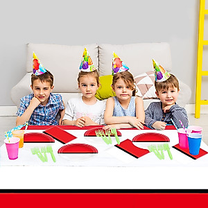 Cartoon Animation Birthday Party Supplies Includes 20 Plates and 20 Napkins and Tablecloth71 '' x 42 '' Video Games Themed Party Tableware