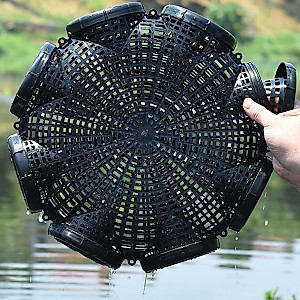 BESPORTBLE Yellow EEL and Shrimp Cage: Lobster Shrimp Cage Fishing Bait Case Shrimp Cast Net