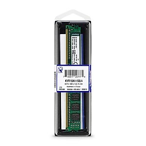 Kingston Technology Value (KVR16N11S8/4) RAM 4GB 1600MHz PC3-12800 DDR3 Non-ECC CL11 DIMM SR x8 Desktop Memory