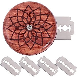 DOITOOL Bread Lame Cutter,Wooden Bread Bakers Lame Slashing Tool with 5 Razor Blades,Homemade Dough Scoring Tool for Sourdough Bread Baking (Style 3)