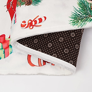 ASPMIZ 2 Pcs Merry Christmas Kitchen Rugs, Red Winter Area Rug Set of 2 Non Slip Washable, Absorbent Anti Fatigue Snowmen Kitchen Mat for Laundry Bathroom Bedroom Xmas Decor, 17'' x 47'' + 17'' x 30''