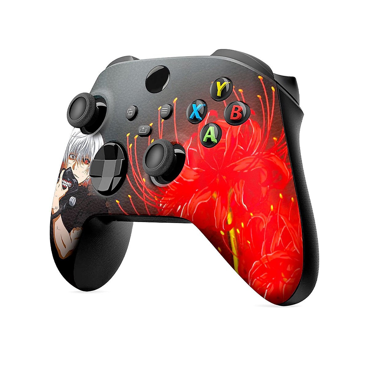 DreamController Tokyo Ghoul Custom X-box Controller Wireless compatible with X-box One/X-box Series X/S Proudly Customized in USA with Permanent HYDRO-DIP Printing(NOT JUST A SKIN) (MODDED)