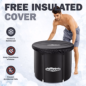 Ice Bath Tub, Ice Bath Tub for Athletes, Cold Plunge Tub Outdoor, Portable Ice Bath Tub, Ice Tub, Ice Cold Therapy Bath Outdoor, Ice Bath Tub For Adults, Cold Plunge Tub