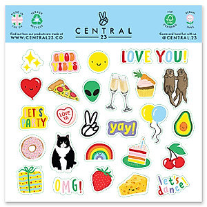 CENTRAL 23 - Funny Birthday Card - 'Happy Birthday To My Otter Half' - For Boyfriend Girlfriend Wife Husband Fiance - Cute Animal Humor - Comes with Fun Stickers