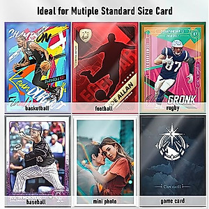 600PCS Card Sleeves for Collectable Gaming Cards, Matte Card Protectors Sleeves for Baseball Cards, Game Cards and Trading Cards (6 Colors)