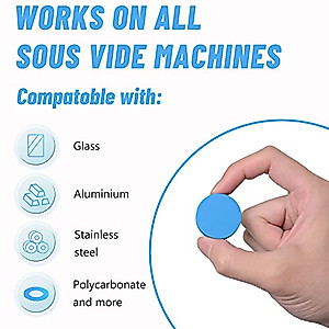 T-mark 12 Pack Sous Vide Magnets, Keep Bags Submerged and in Place-Prevent Floating Bags and Undercooking Food Safe Silicone and Stainless Steel Better Performance than Magnets, Clips or Rack