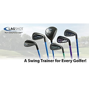 Lag Shot Golf Junior 7 Iron for 9 to 11 Year olds Youth Swing Trainer (Right Handed) - Add Distance & Accuracy to All Your Drives. Golf Digest Editors' Choice “Best Swing Trainer” 2022 & 2023!