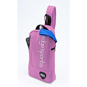 EDGE SPORTS Packable Sling Backpack - Water Bottle Crossbody Sling Perfect for the Gym, Hiking and Travel - Anti Theft Portable Bag (Navy Blue)