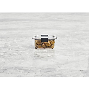 Rubbermaid Brilliance Food Storage Container, Small, 1.3 Cup, Clear 1991155
