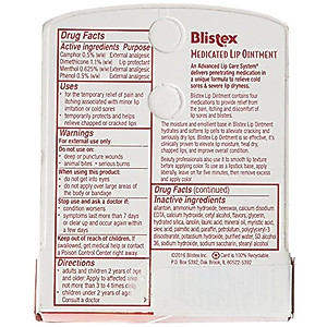 Blistex Medicated Lip Ointment 0.21 oz (Pack of 6)