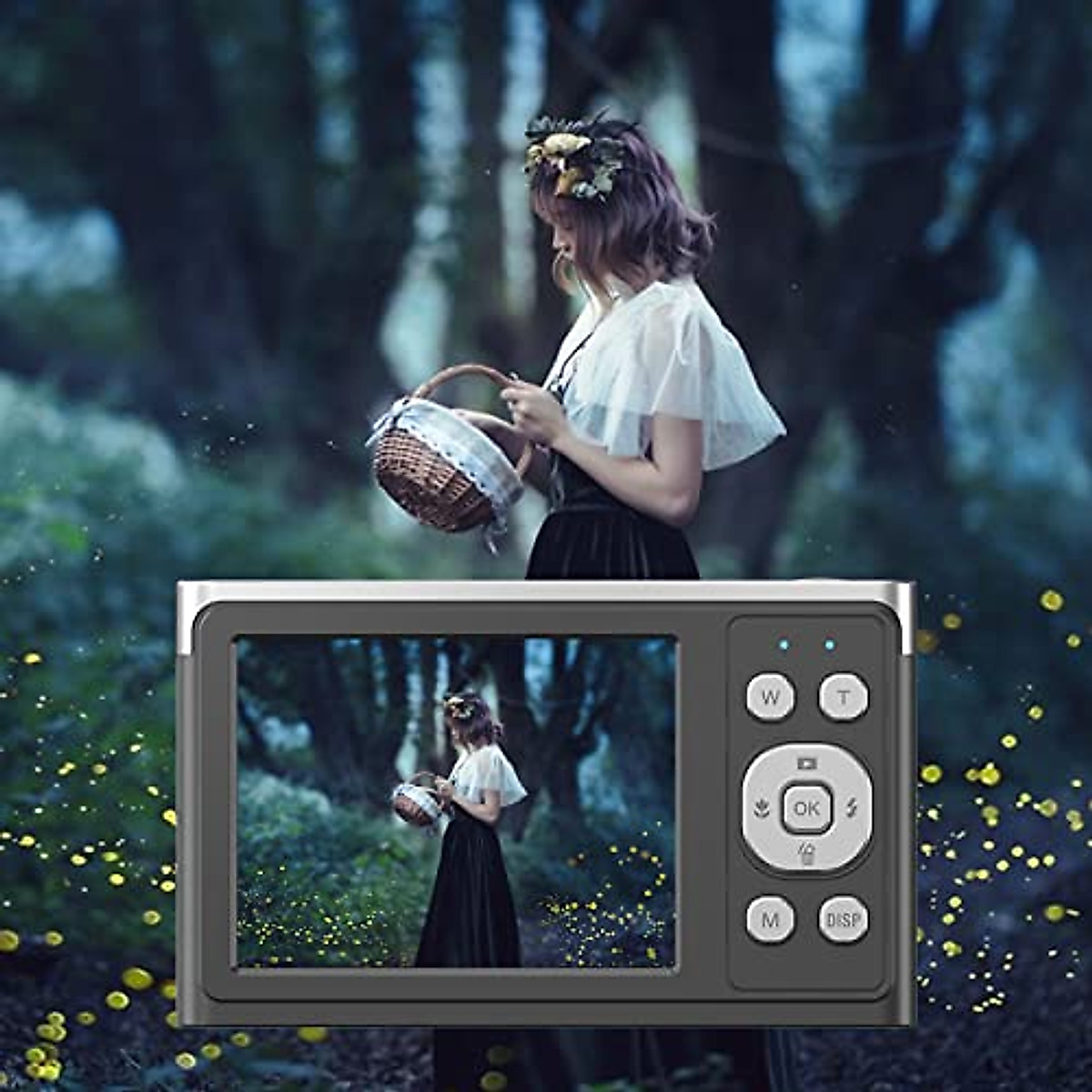 Digital Camera Photography, 1080p 50MP Vlogging Camera with 2.88 Inch LCD Screen, 16X Zoom Compact Portable Mini Rechargeable Camera, Point and Shoot Digital Cameras