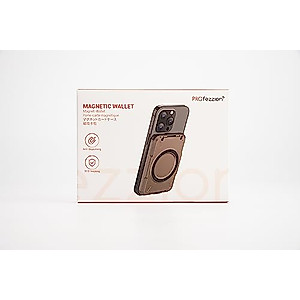 Magnetic Wallet Card Holder For Magsafe, RFID Blocking Slim Hardshell 4 Credit Card & Money Pocket Magnetic Adjustable Stand Wallet for Apple iPhone 16 15 14 13 12 Plus Max Not for iPhone 13/12 mini