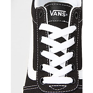Vans Women's Ward Platform Low-Top Sneakers, Black ((Canvas) Black/White 187), 7.5