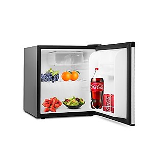 Mini Fridge with Freezer, Single Door Compact Refrigerator with Adjustable Legs, Adjustable Thermostat Control, Removable Shelf, Small Fridge Perfect for Home/Dorm/Office/Apartment, 1.6 Cu.Ft.