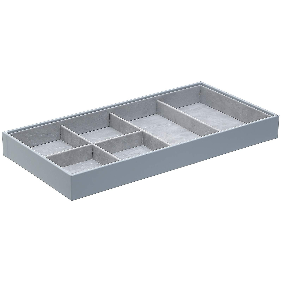 ORIGIA Magic Stackable Jewelry Trays Closet Dresser Drawer Organizer for Accessories, Gadgets & Cosmetics, Storage Display Showcase Holder Box, Set of 3