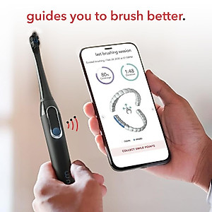 hum by Colgate Smart Rechargeable Electric Toothbrush Kit, Black, Unisex-Adults