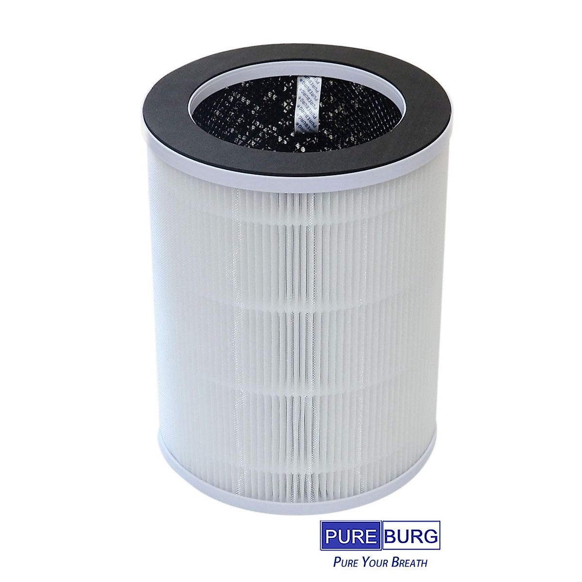 PUREBURG P100 Replacement True HEPA Filters Compatible with Welov P100 / P100 Pro Air Purifier P100-RF,H13 4-Stage Filtration Activated carbon 2-IN-1 Air Clean Dust VOCs Odor,2-Pack