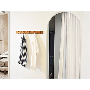 Ansdliiy Set of 2 Wall-Mounted Coat Rack, Hook Rack, 10 Dual Metal Hooks, for Coats, Bags, Keys, Hats in The Entryway, Bedroom, Living Room