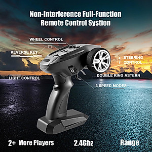 4DRC H3 RC Car,50+kmh High Speed Monster Truck,Racing Hobby Car for Adults, 4WD All Terrain Off-Road Remote Control Car, 2.4Ghz RC Crawler,2 Battery 40+ Min Play Gift for Boy Kids Adults