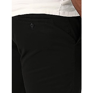 Lee Men's Big & Tall Extreme Motion Flat Front Regular Straight Pant Black 50W x 30L