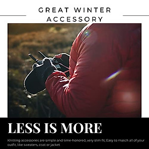 Flammi Women's Warm Knitted Fingerless Gloves Convertible Mittens (Pink)