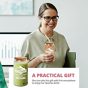 Teacher Appreciation Gifts - Teacher Gifts for Women, Gifts for Teachers Women - Thank You Teacher Gifts - Teacher Birthday Gifts, Teacher Appreciation Week Gifts, Back To School Gifts - Can Glass