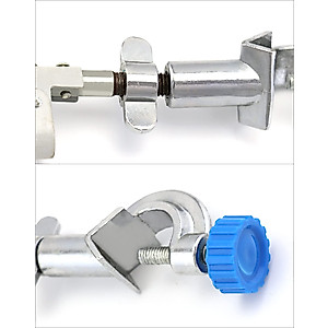 QWORK Lab Clamp, 2 Pack, Cork Lined Prongs, Burette, Flask, Beaker Clamp, Holds Objects up to 1.75" [45mm], Labs Universal Clamp (Rods up to 0.7" Diameter)
