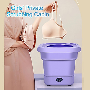 9.0L Portable Washing Machine, High Capacity Mini Washer with 3 Modes Deep Cleaning Half Automatic Washt, Foldable Washing Machine with Soft Spin Dry for Socks, Baby Clothes, Towels, Delicate Items