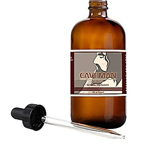 Caveman Beard Oil, Leave in Conditioner - Promotes Growth - All Natural - Softens and Strengthens Beard and Mustaches for Men (Bay Rum Scent)