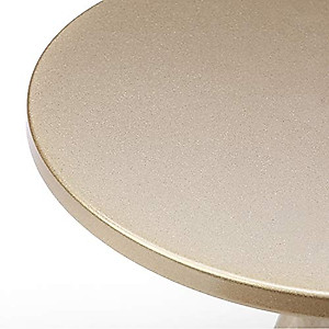 Hotity Set of 2 Round Cake Stands Modern Design Dessert Display Cake Stand Cupcake Stands for Party Celebration Baby Shower, Light Gold