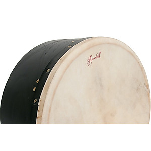 Bodhran, 16"x7", Tunable, Black, Single