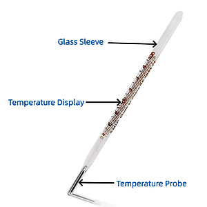 ℉ Oral Thermometer for Adults and Kids 2PCS - Glass Thermometer for Rectal Temperature - Accurate Easy Reading by HARIKA LIFE