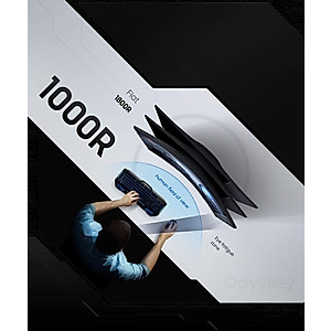 SAMSUNG 27-Inch G5 Odyssey Gaming Monitor with 1000R Curved Screen, 144Hz, 1ms, FreeSync Premium, QHD (LC27G55TQWNXZA), Black (Renewed)